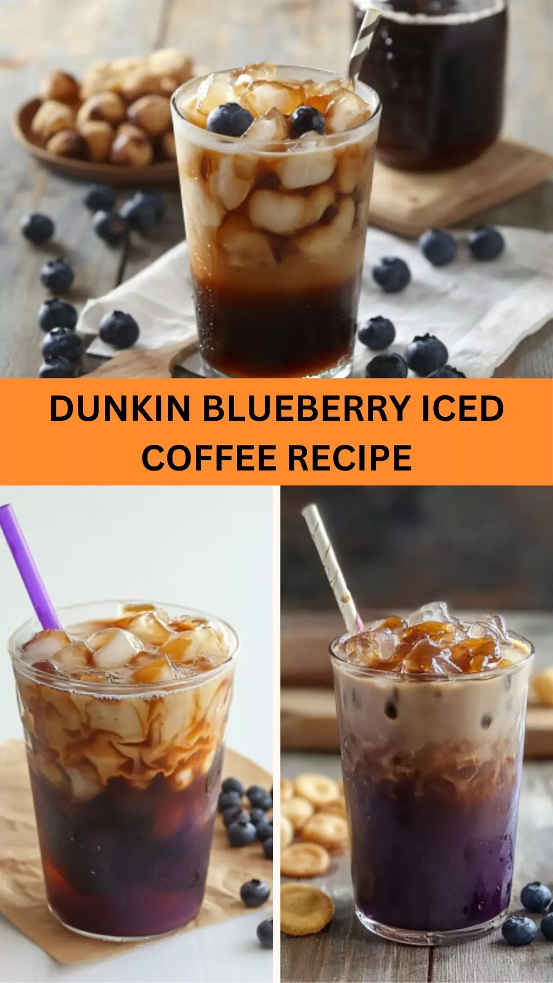 Dunkin Blueberry Iced Coffee Recipe - Bite Blaze - Bite Blaze