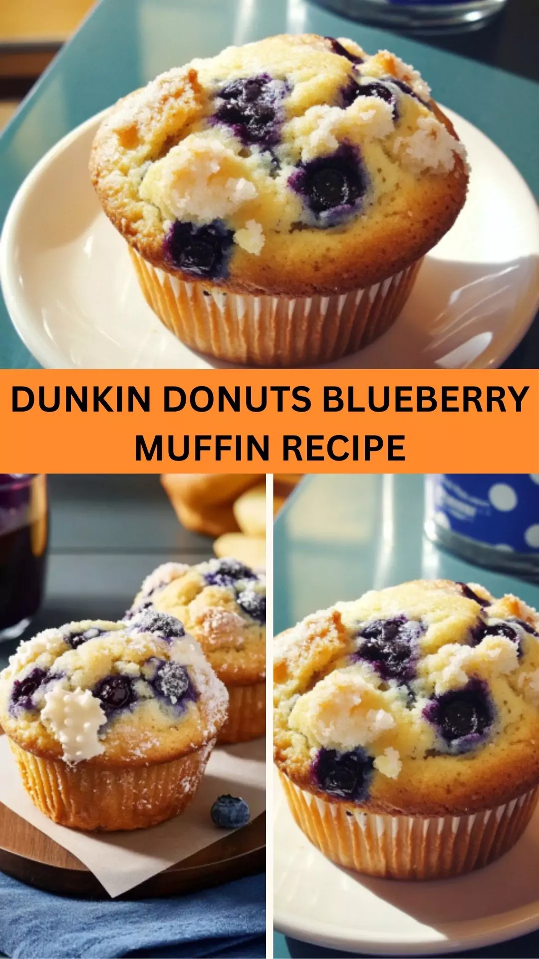 Dunkin Donuts Blueberry Muffin Recipe - Bite Blaze - Bite Blaze