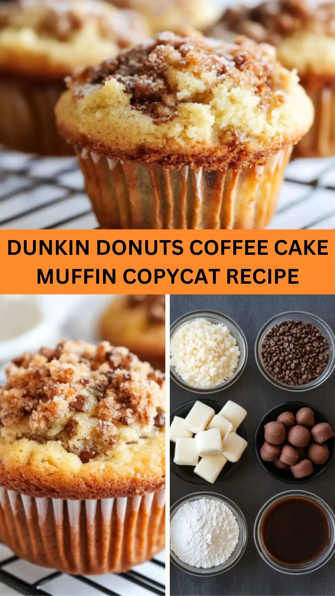 Dunkin Donuts Coffee Cake Muffin Copycat Recipe - Bite Blaze - Bite Blaze