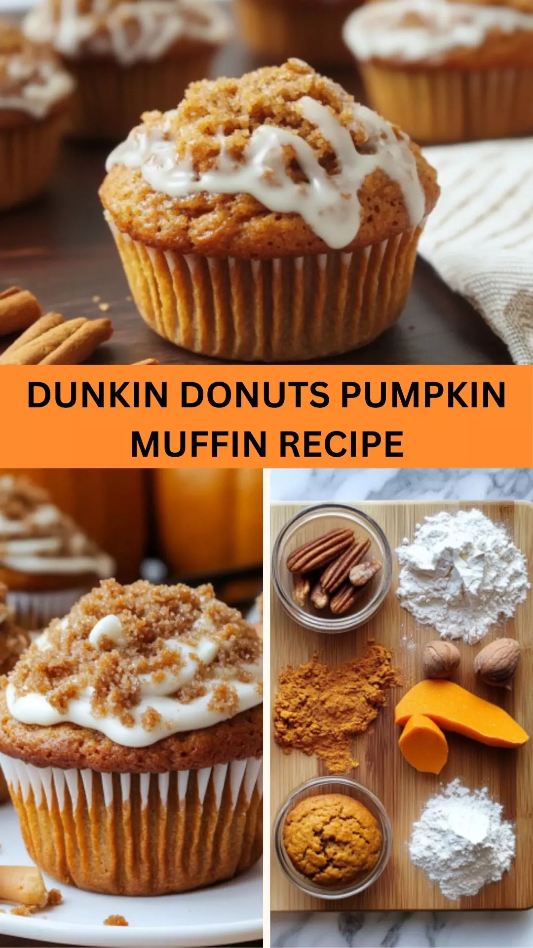 Dunkin Donuts Pumpkin Muffin Recipe - Bite Blaze - Bite Blaze