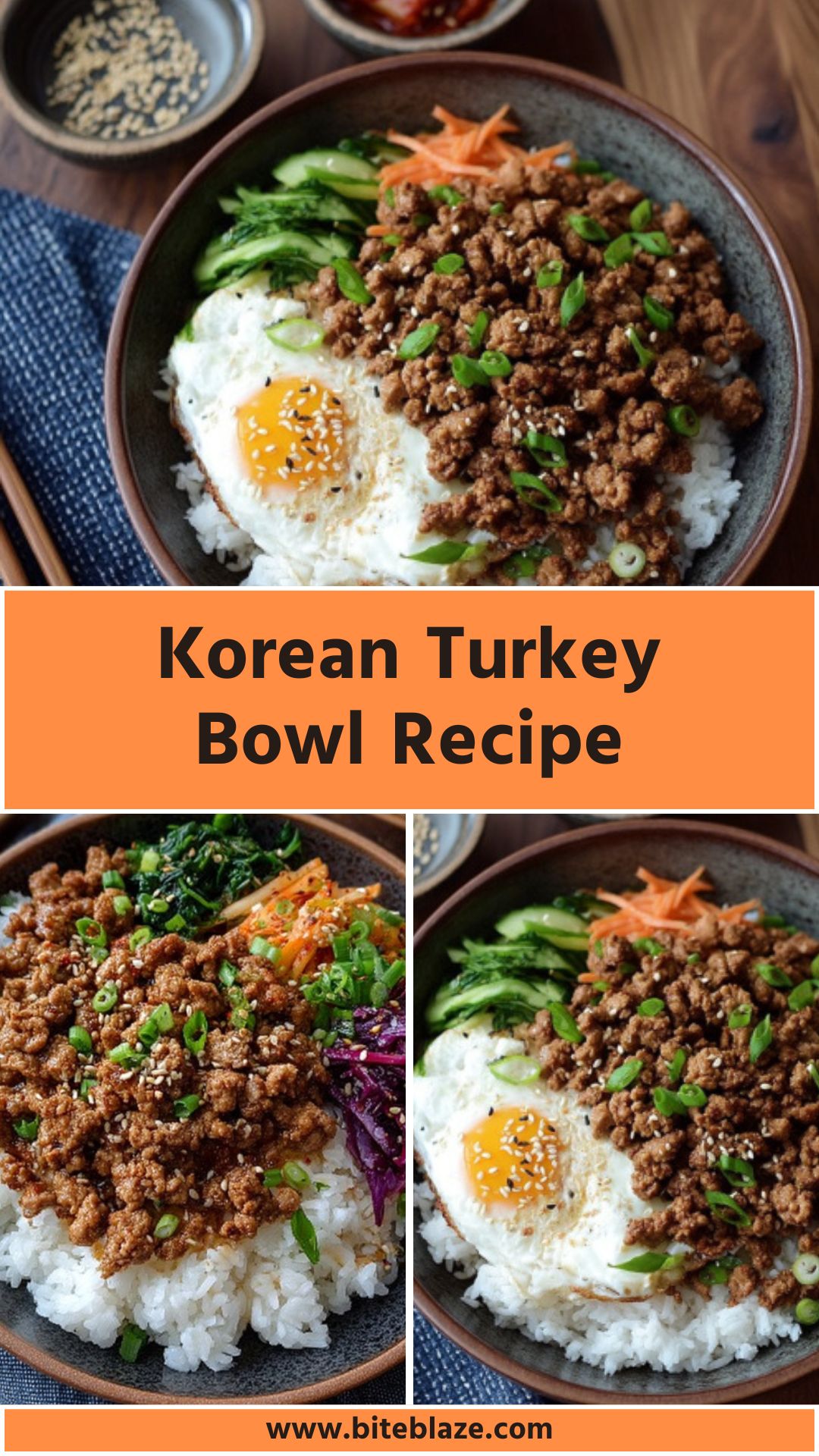 Korean Turkey Bowl Recipe - Bite Blaze - Bite Blaze