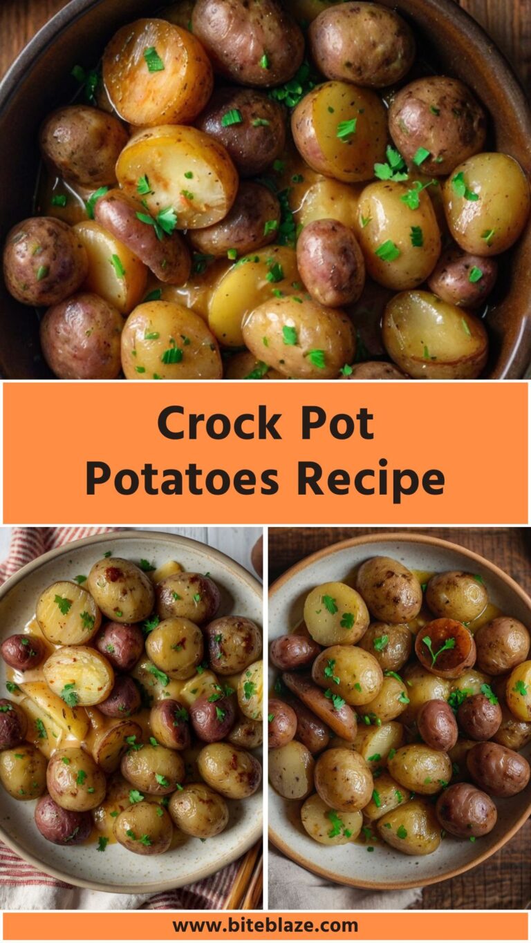 Crock Pot Potatoes Recipe - Bite Blaze - Bite Blaze