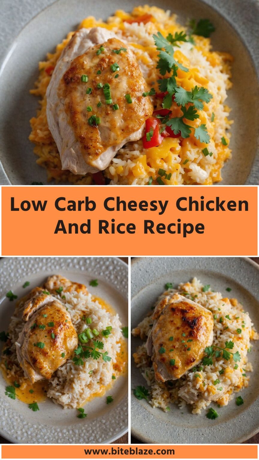 Low Carb Cheesy Chicken And Rice Recipe - Bite Blaze - Bite Blaze