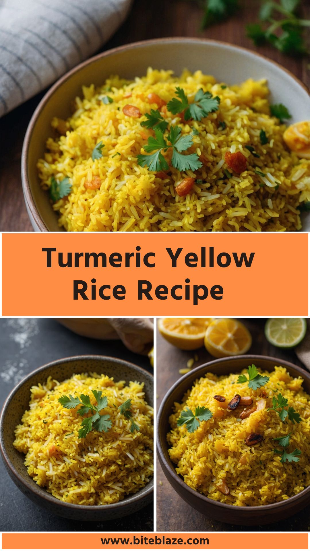 Turmeric Yellow Rice Recipe - Bite Blaze - Bite Blaze