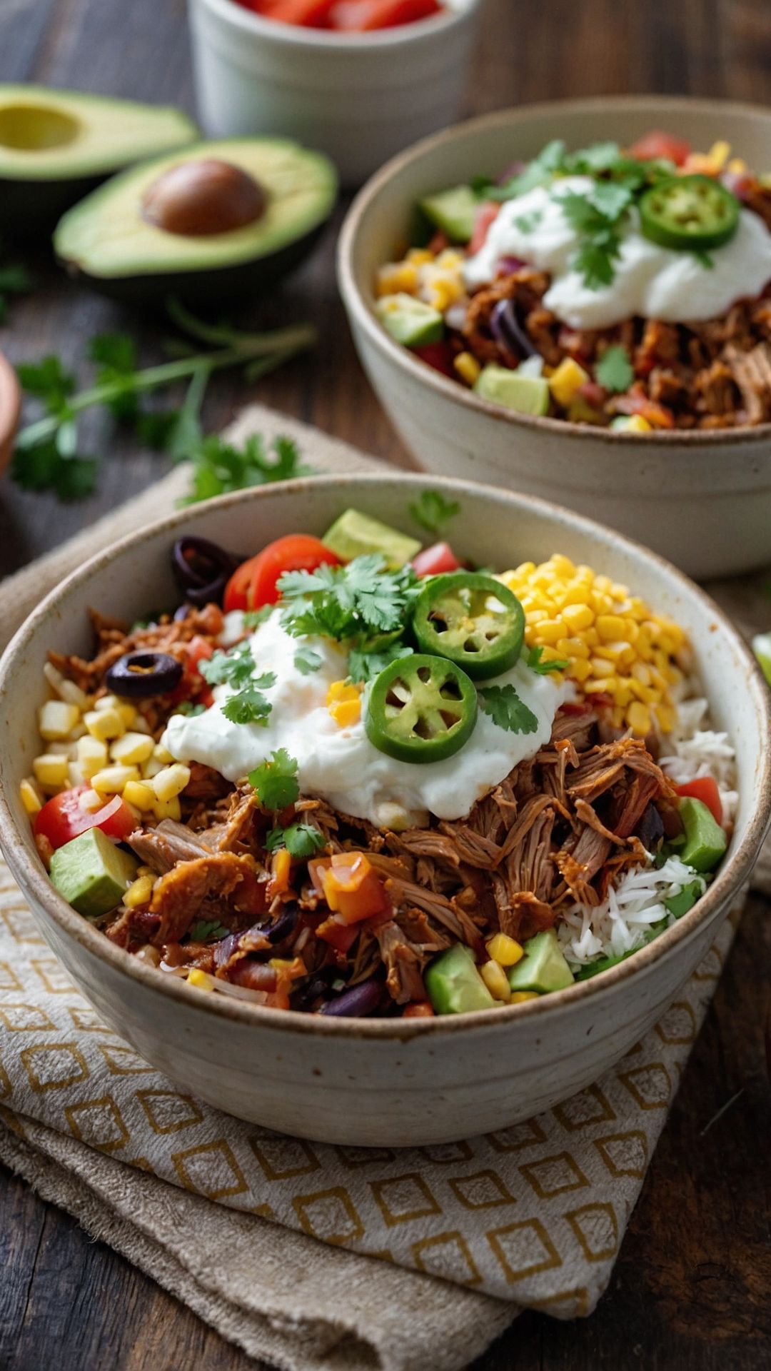 Pulled Pork Burrito Bowls - Bite Blaze - Bite Blaze