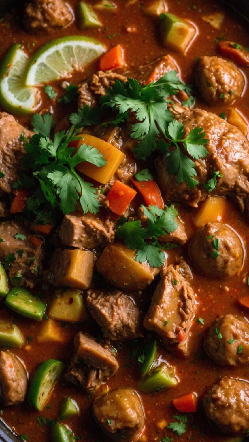 Slow Cooker Spanish Chicken Stew - Bite Blaze - Bite Blaze