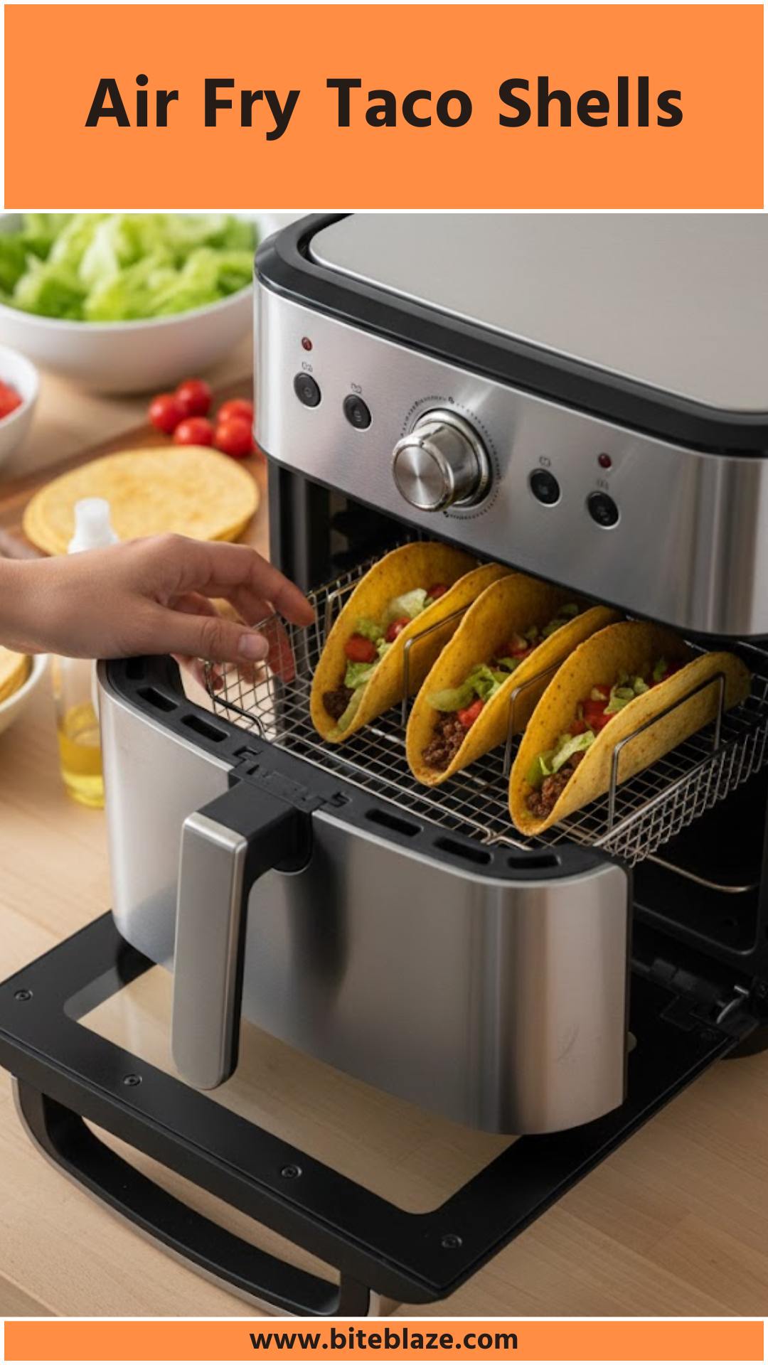 Air Fry Taco Shells - Bite Blaze